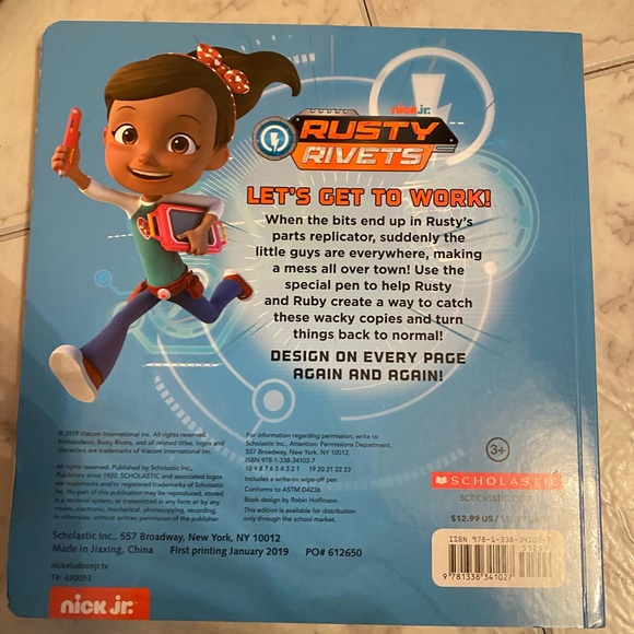 nick jr | Toys | Nick Jr Rusty Rivets Bits On The Fritz Activity Book ...